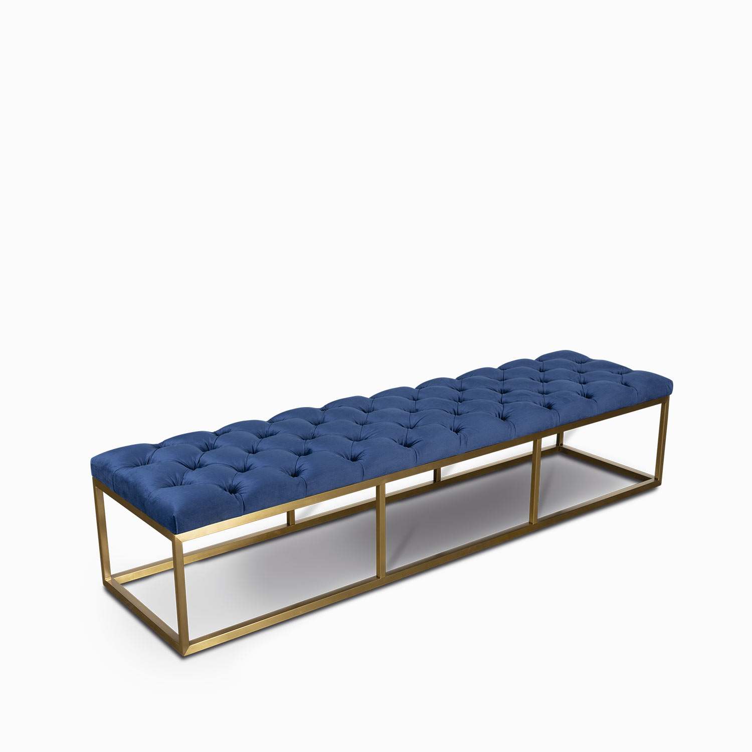 Banca velvet azul - Ambiente Gourmet | Ambiente Living