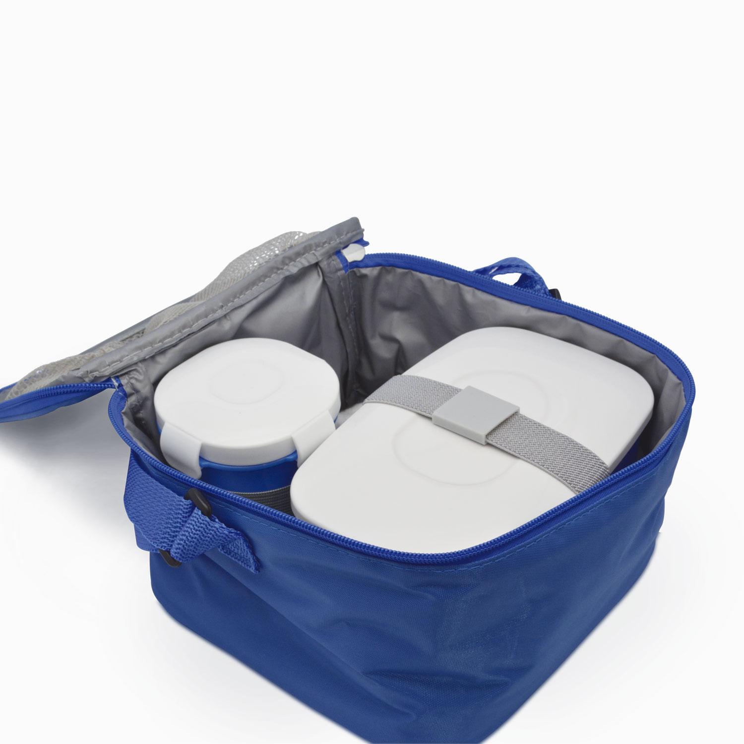 Lonchera termica con recipientes azul - Ambiente Gourmet | Ambiente Living